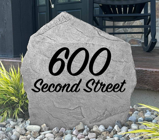 Create A Boulder | Stone Address Markers, Address Boulders & Custom ...